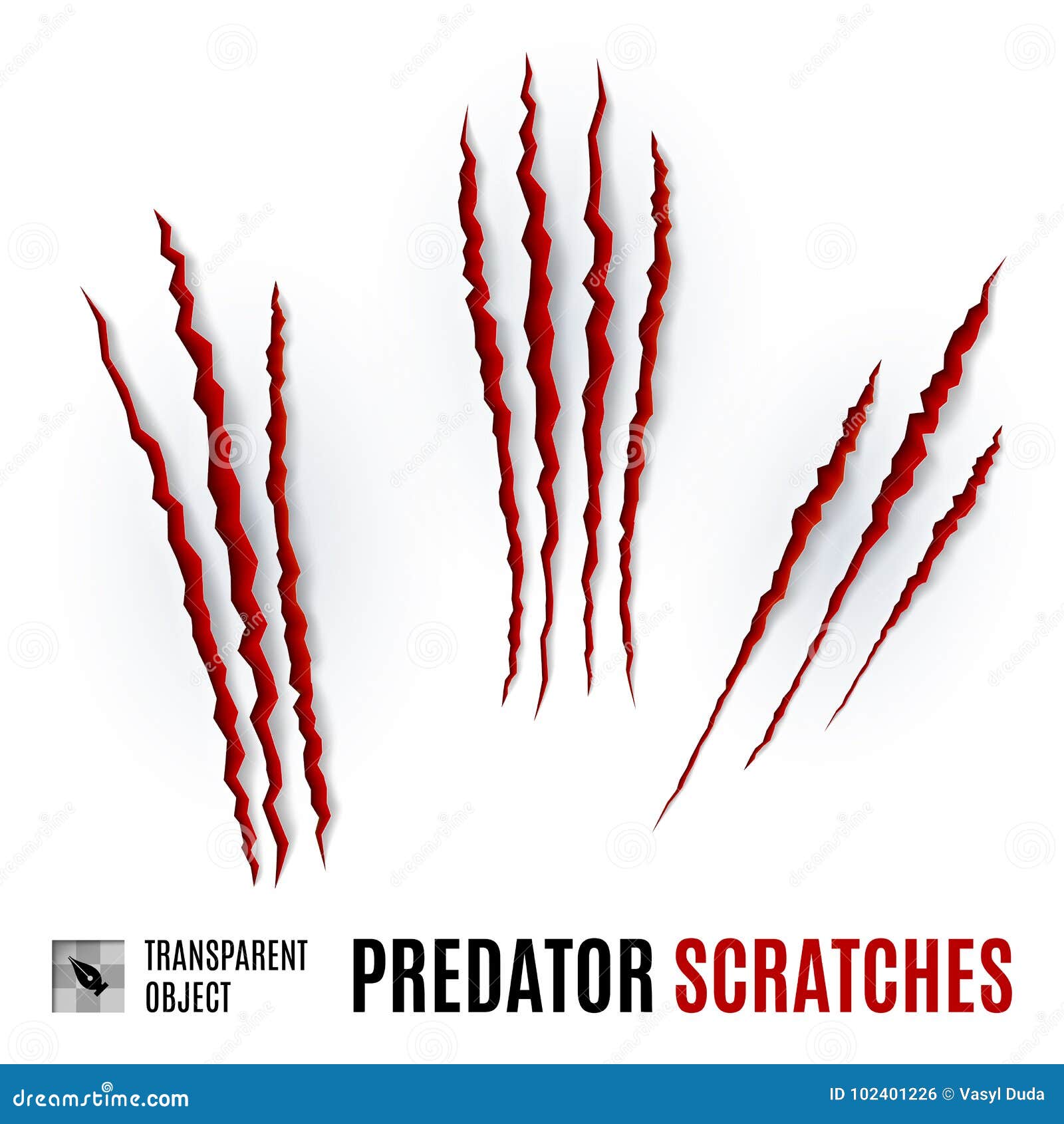Predator Scratches stock vector. Illustration of claw - 102401226