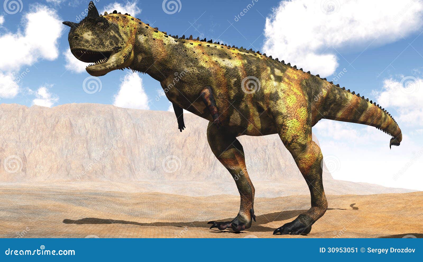 Predatory dinosaur stock illustration. Illustration of trex - 30953051