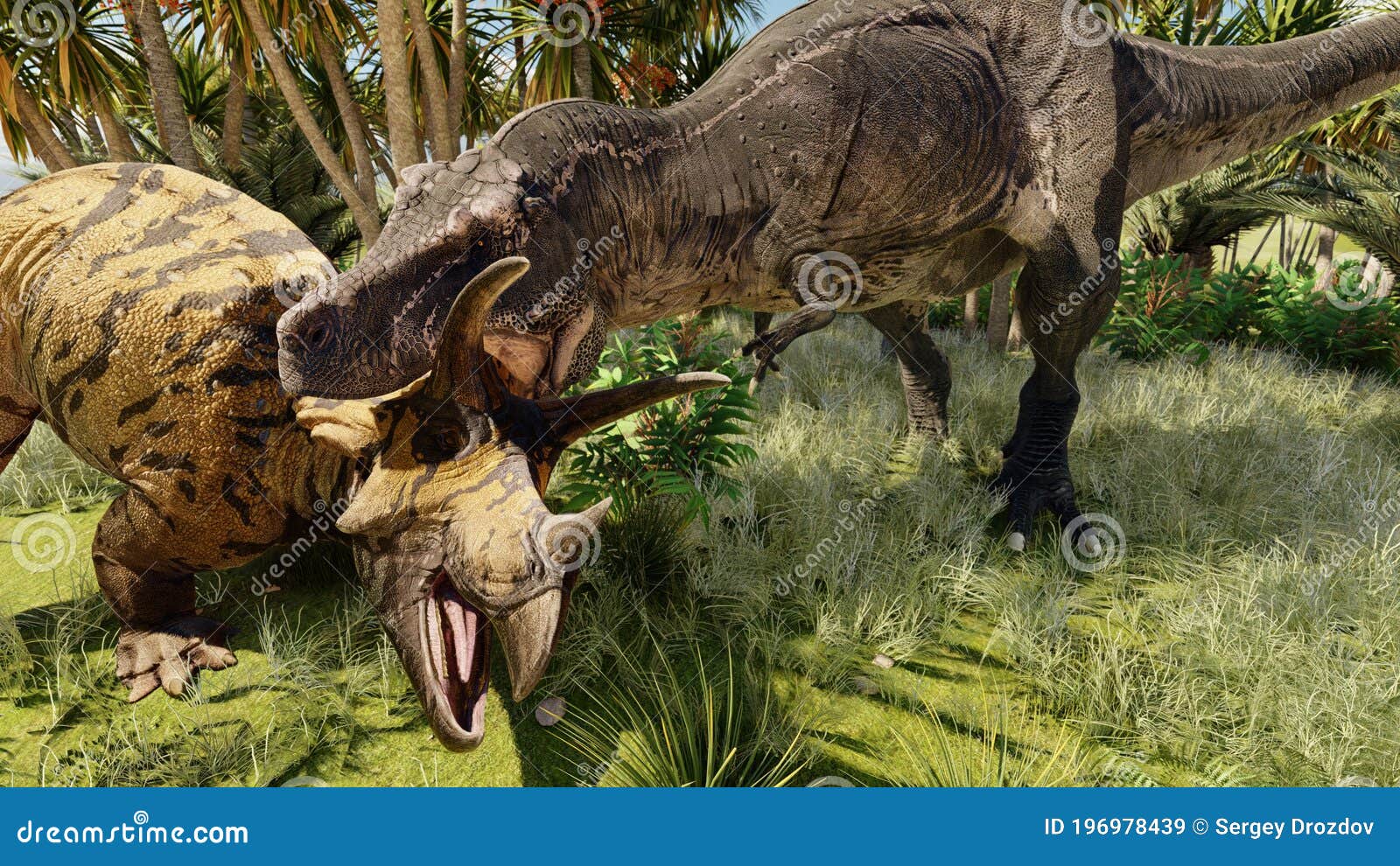 Predatory dinosaur stock illustration. Illustration of large - 196978439