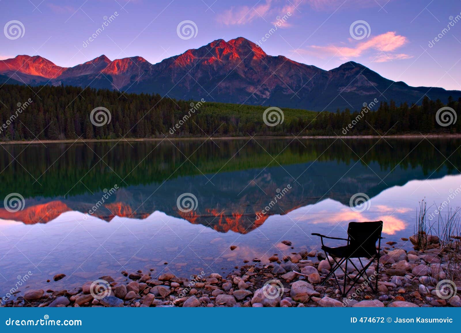 Predawn View stock photo. Image of jasper, shore, reflection - 474672
