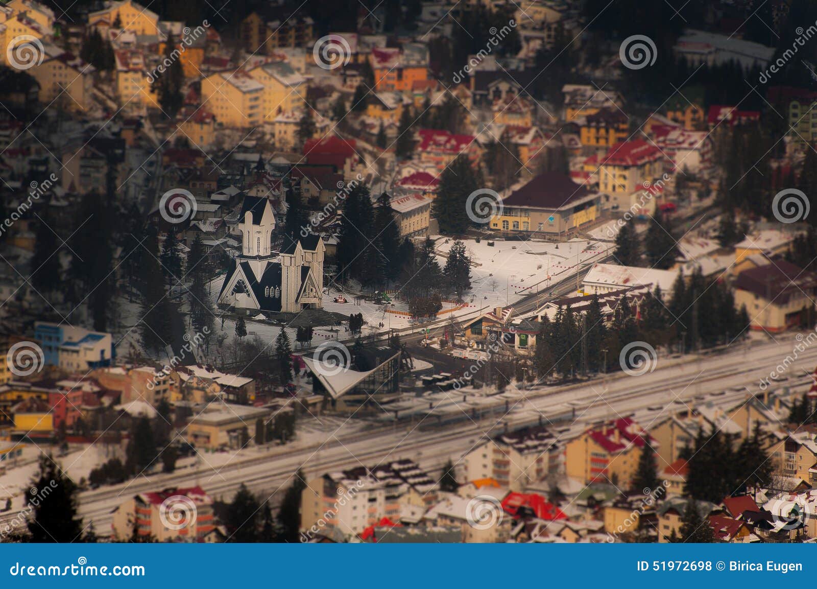 Predeal stock photo. Image of snow, predeal, winter, landscape - 51972698