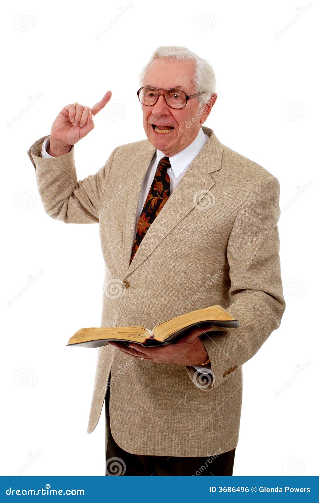 Predicador apasionado foto de archivo. Imagen de biblia - 3686496