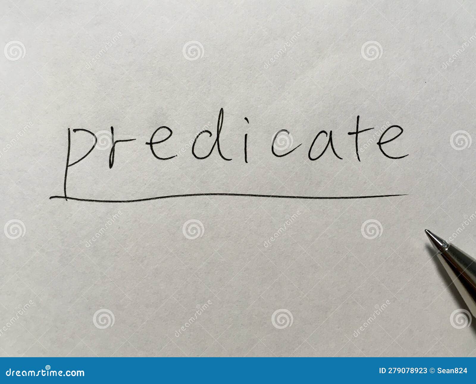 Predicate stock image. Image of predicate, sign, word - 279078923
