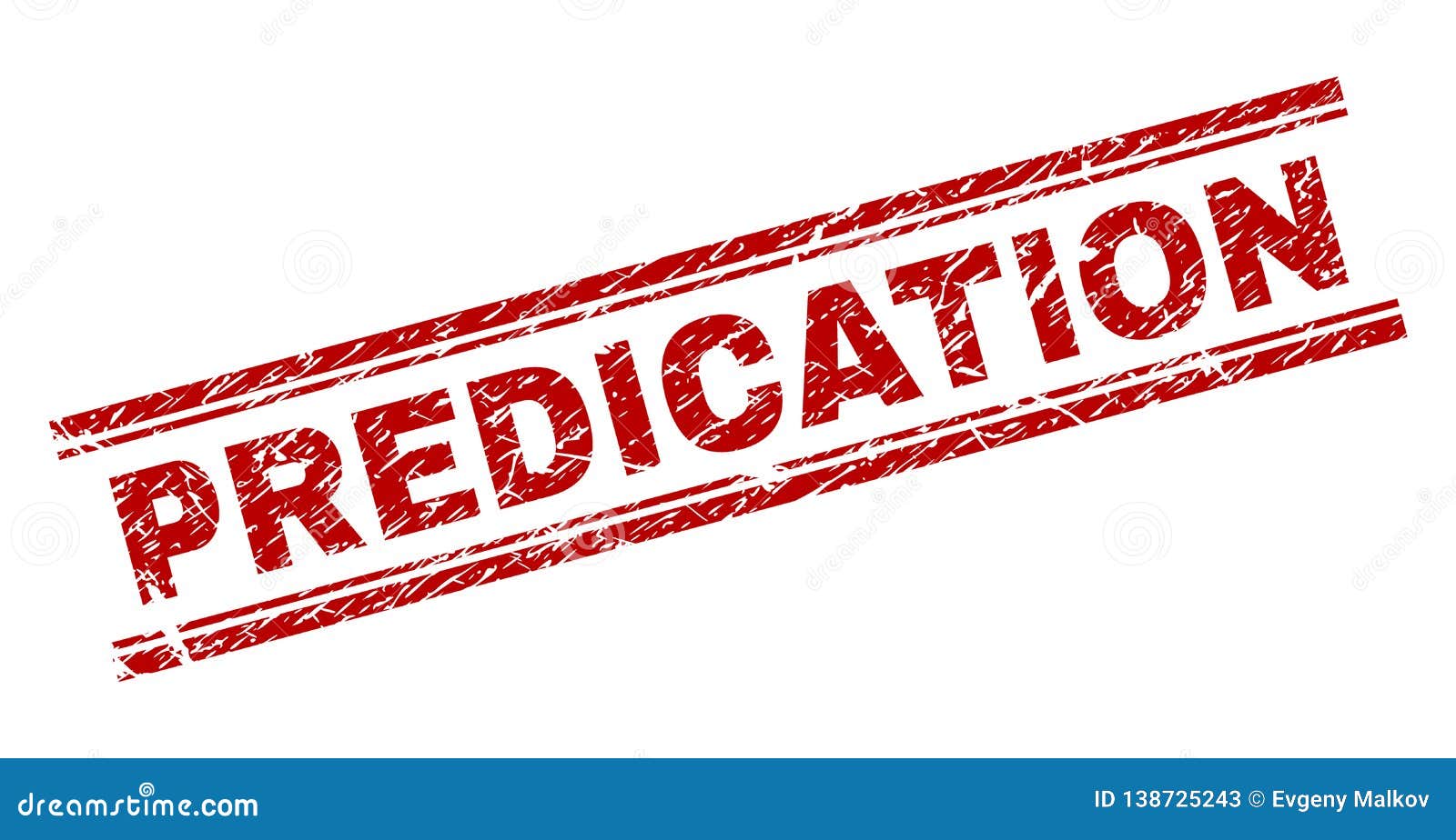 Grunge Textured PREDICATION Stamp Seal Stock Vector - Illustration of ...