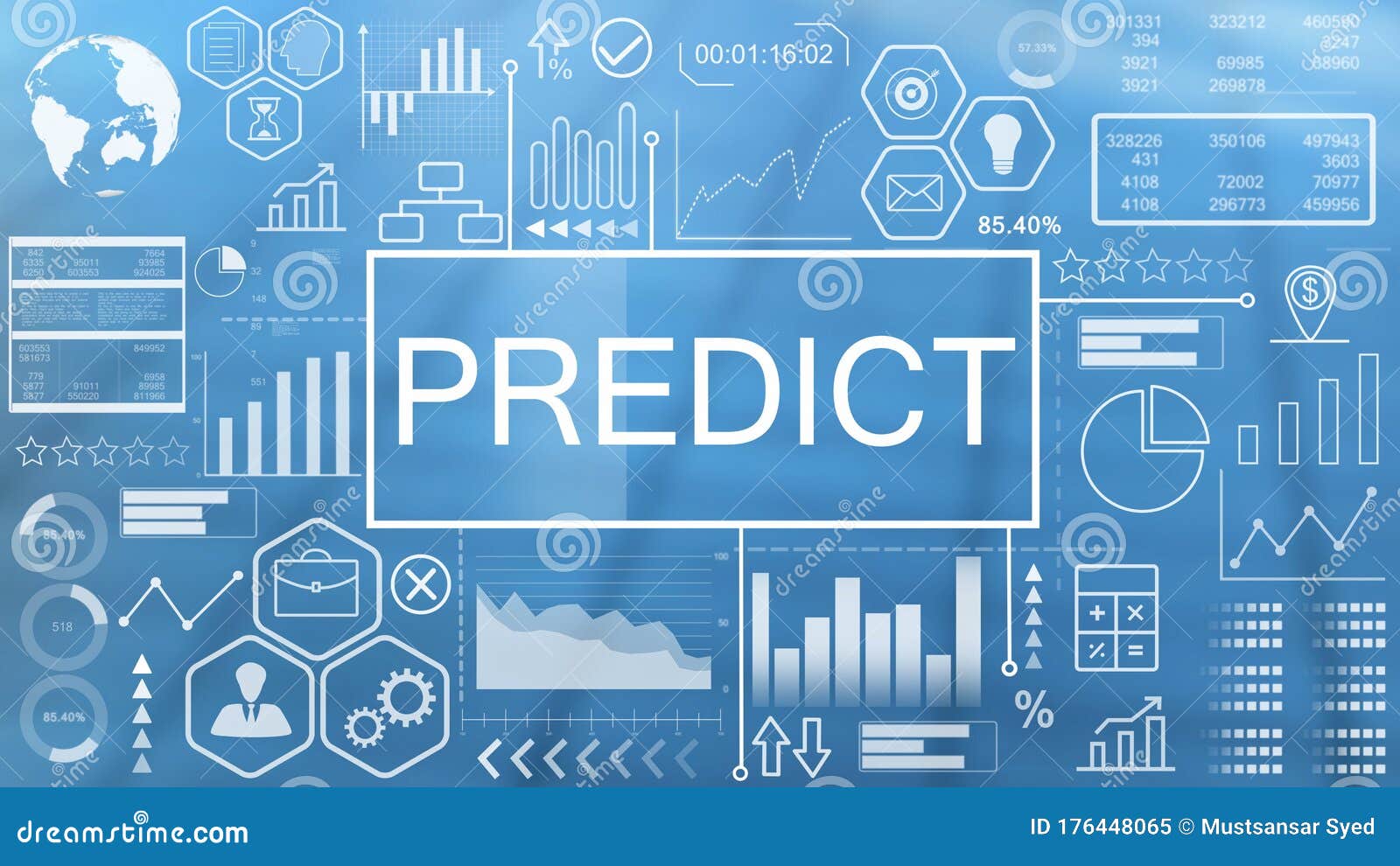 Predict, Animated Typography Stock Illustration - Illustration of ...