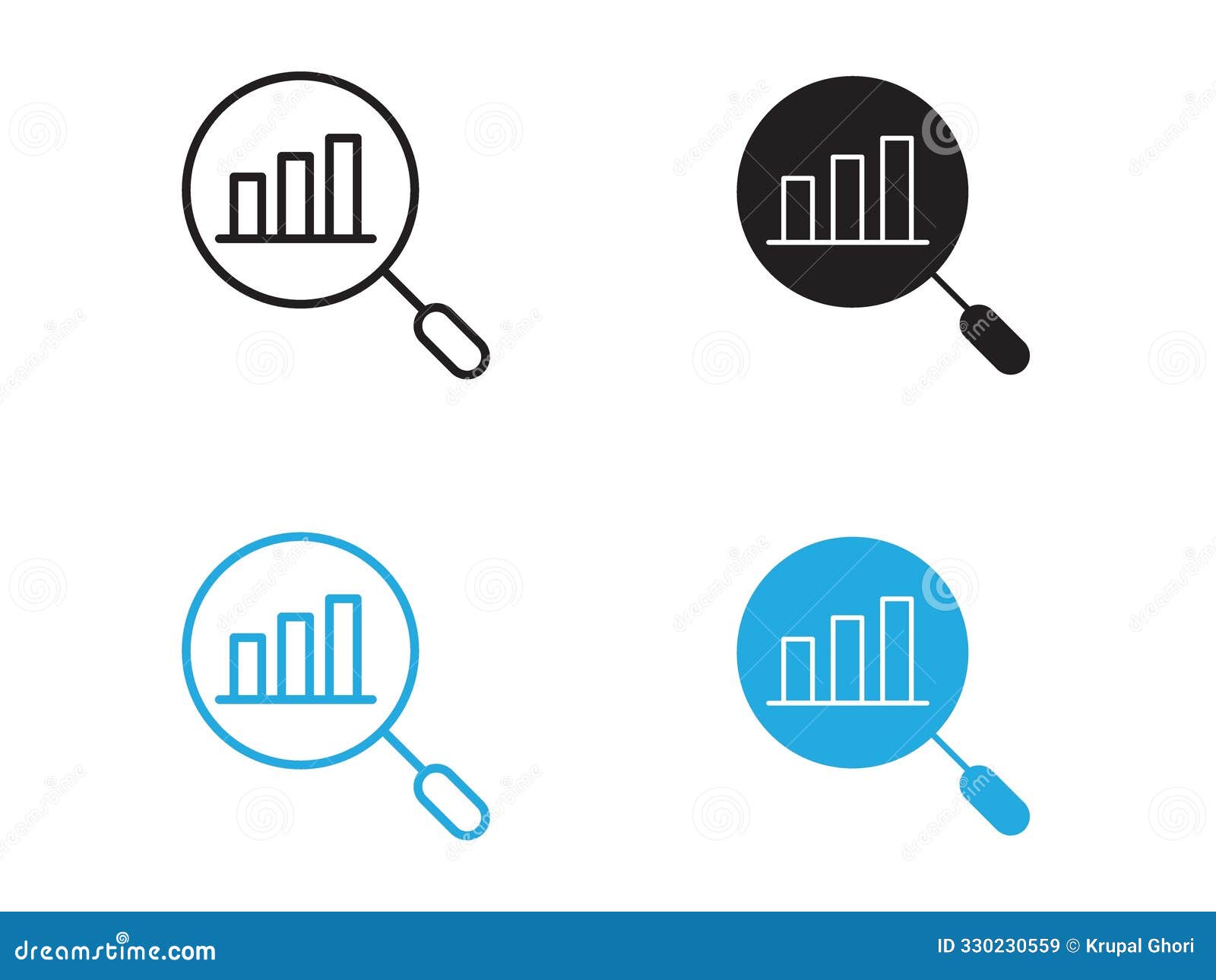 Predict, Forecast Icon Black And White Vector Outline Sign ...