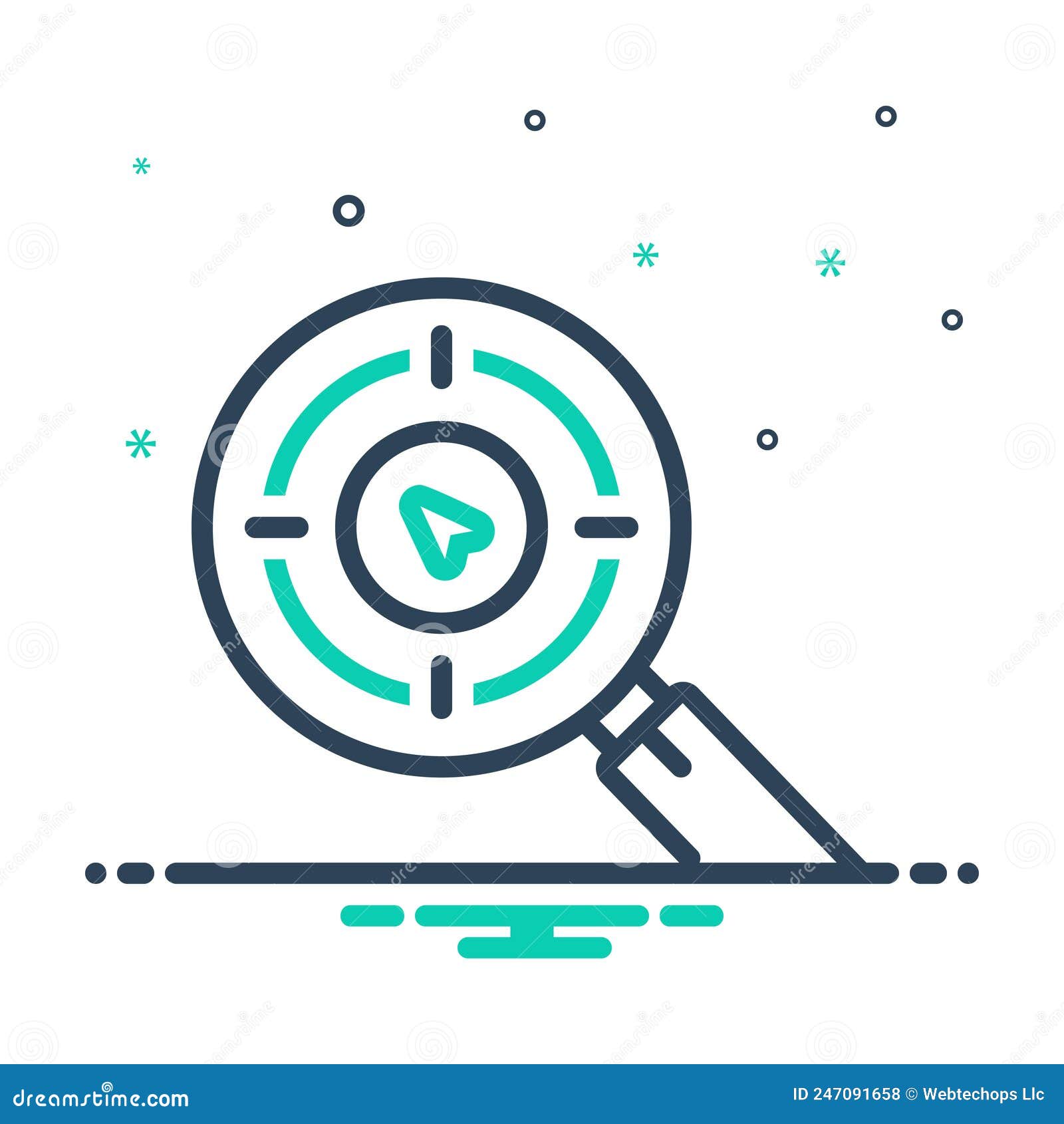 Mix Icon for Predict, Forecast and Envision Stock Vector - Illustration ...