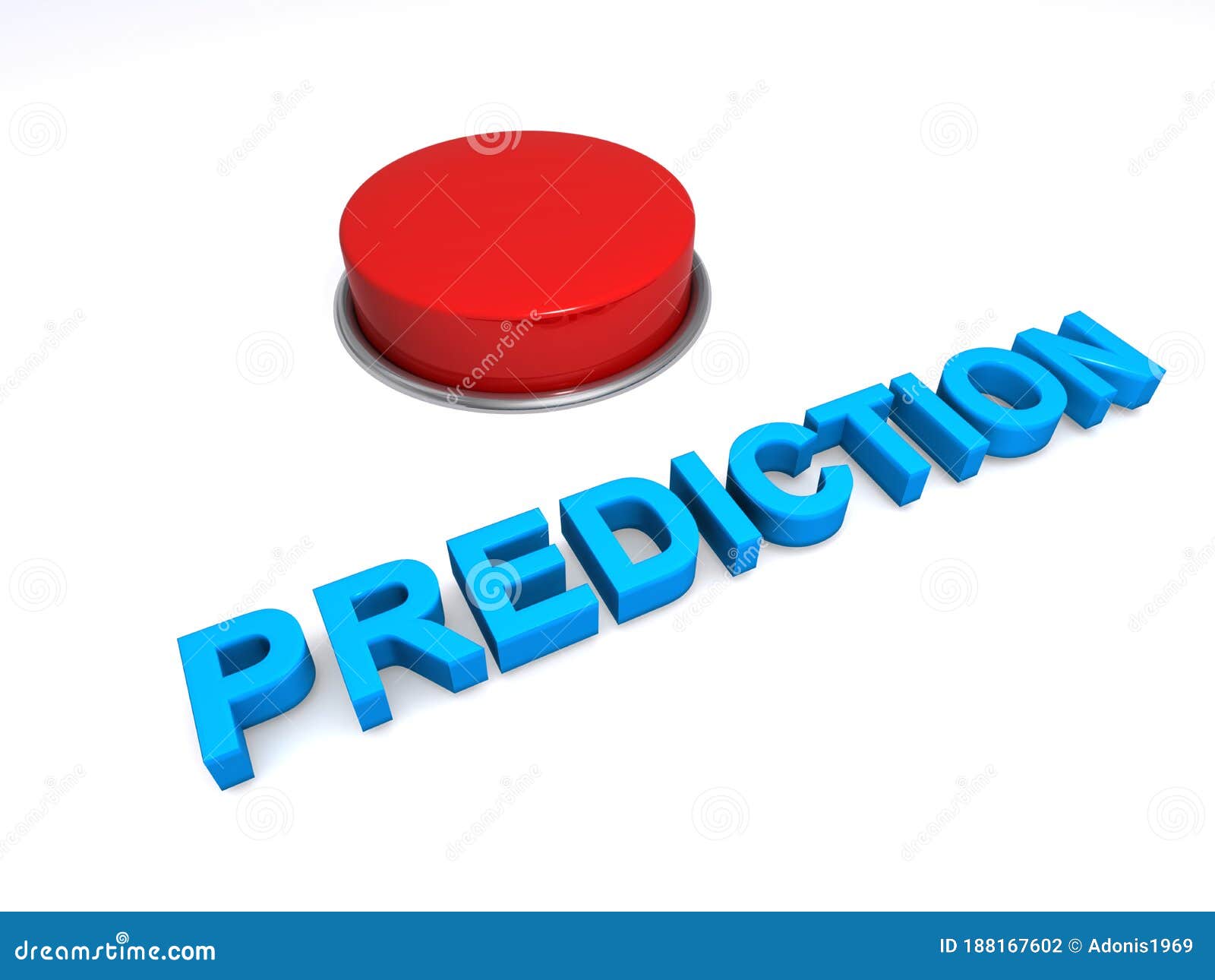 Prediction button on white stock illustration. Illustration of consumer ...