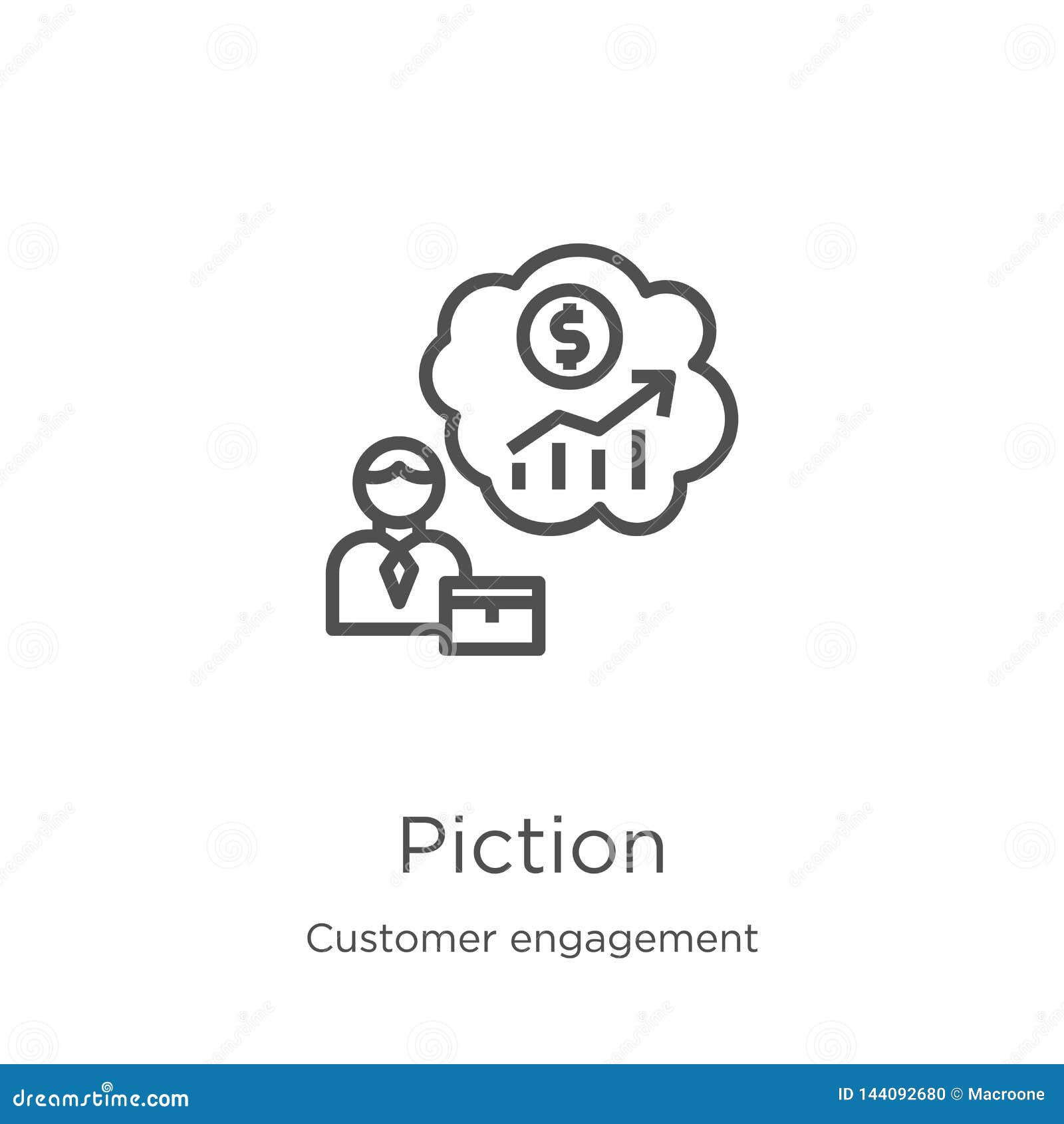 Prediction Icon Vector from Customer Engagement Collection. Thin Line ...