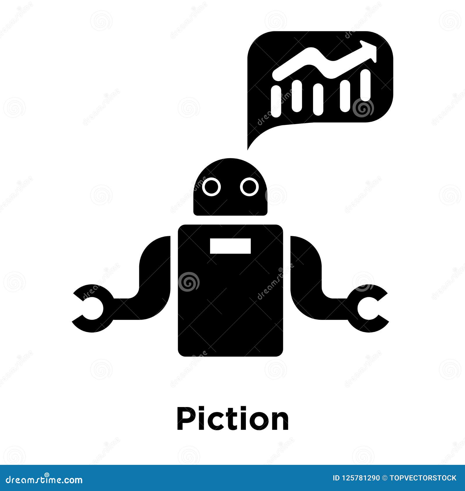 Prediction Icon Vector Isolated on White Background, Logo Concept of ...