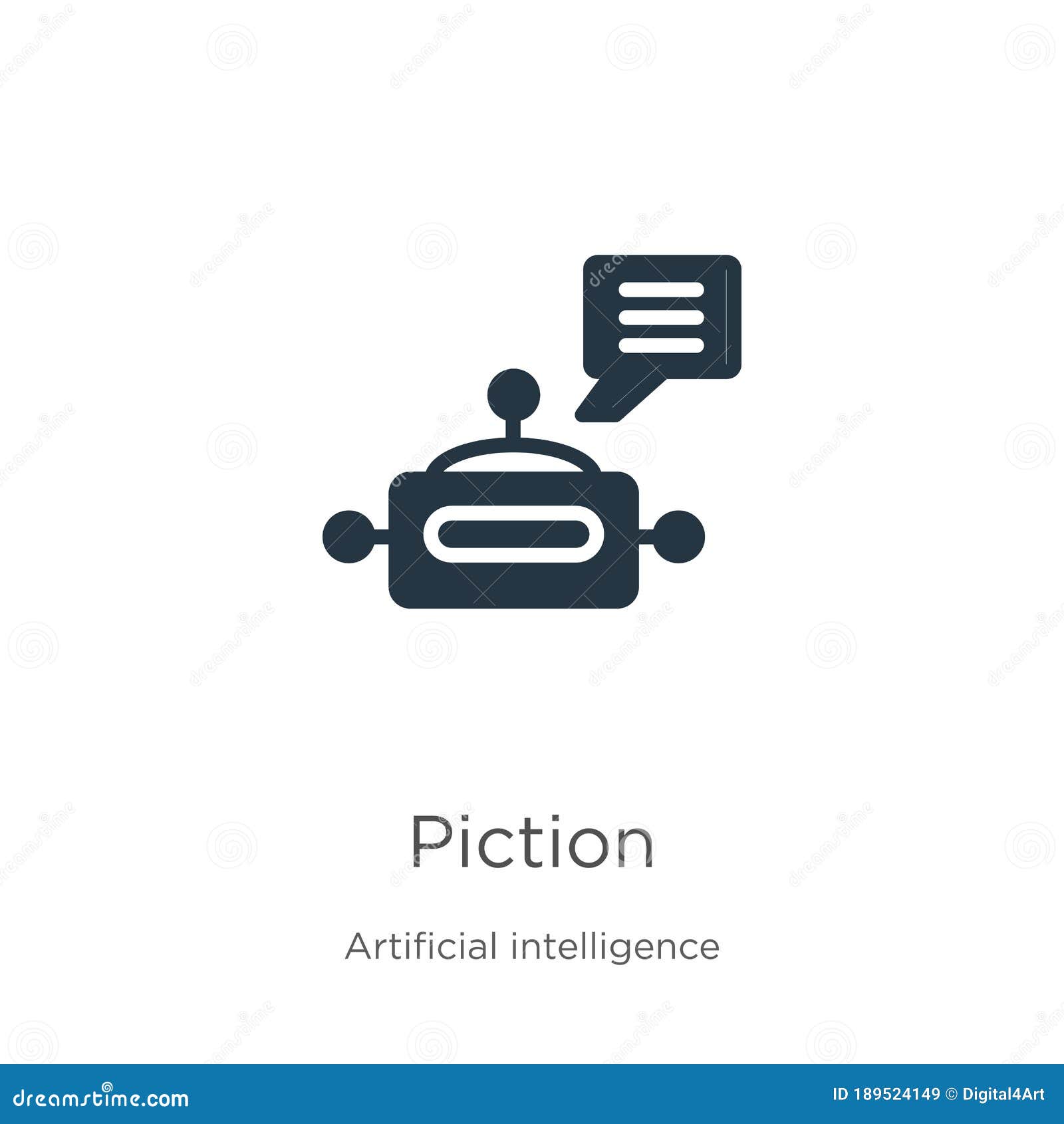 Prediction Icon Vector. Trendy Flat Prediction Icon from Artificial ...