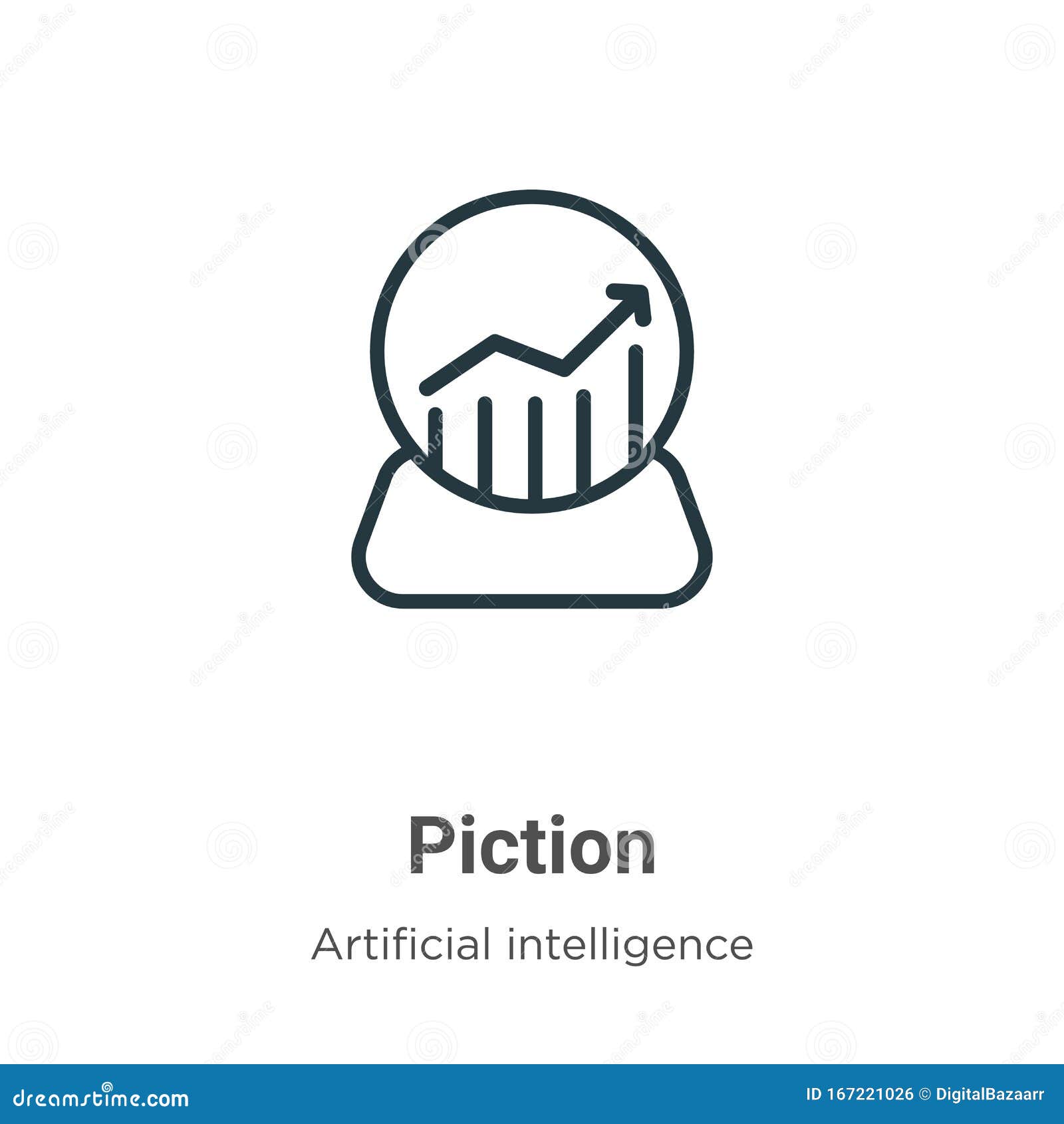 Prediction Outline Vector Icon. Thin Line Black Prediction Icon, Flat ...