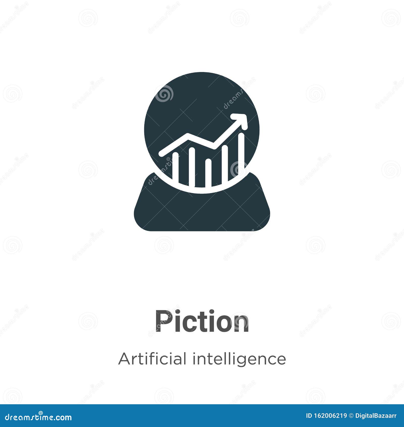 Prediction Vector Icon on White Background. Flat Vector Prediction Icon ...