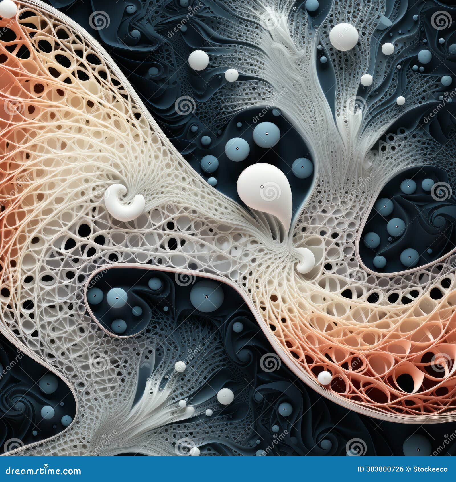 Predictive Analytics Background with Fractal Swirls and Patterns Stock ...