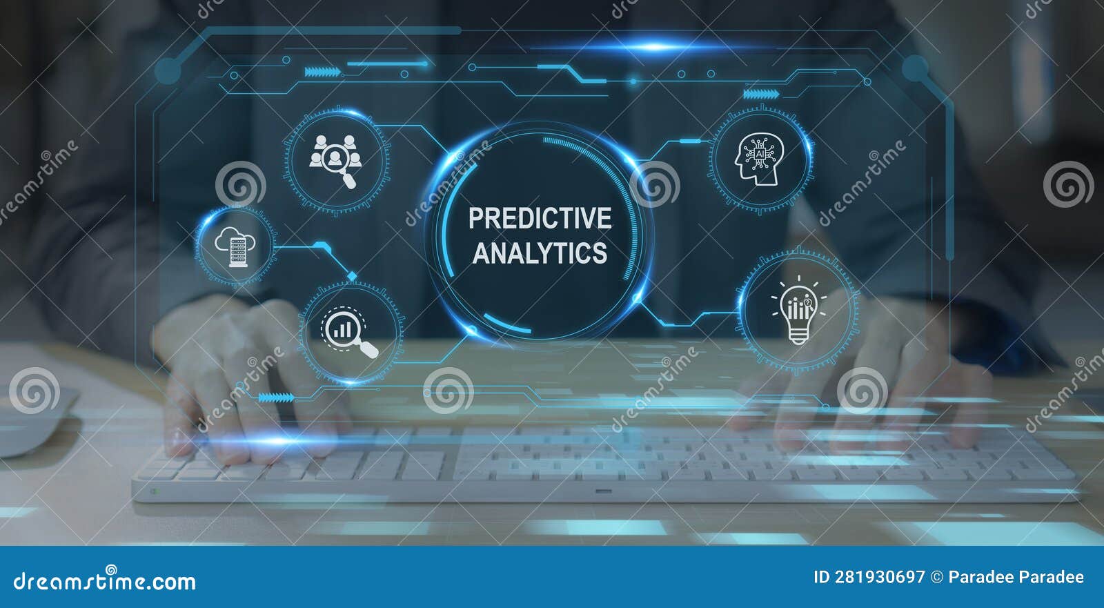 Predictive Analytics, Business Forecasting Stock Image - Image of analytics, machine: 281930697
