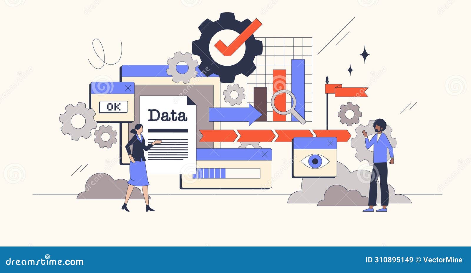 Predictive Analytics With Data Forecasting Neubrutalism Tiny Person ...