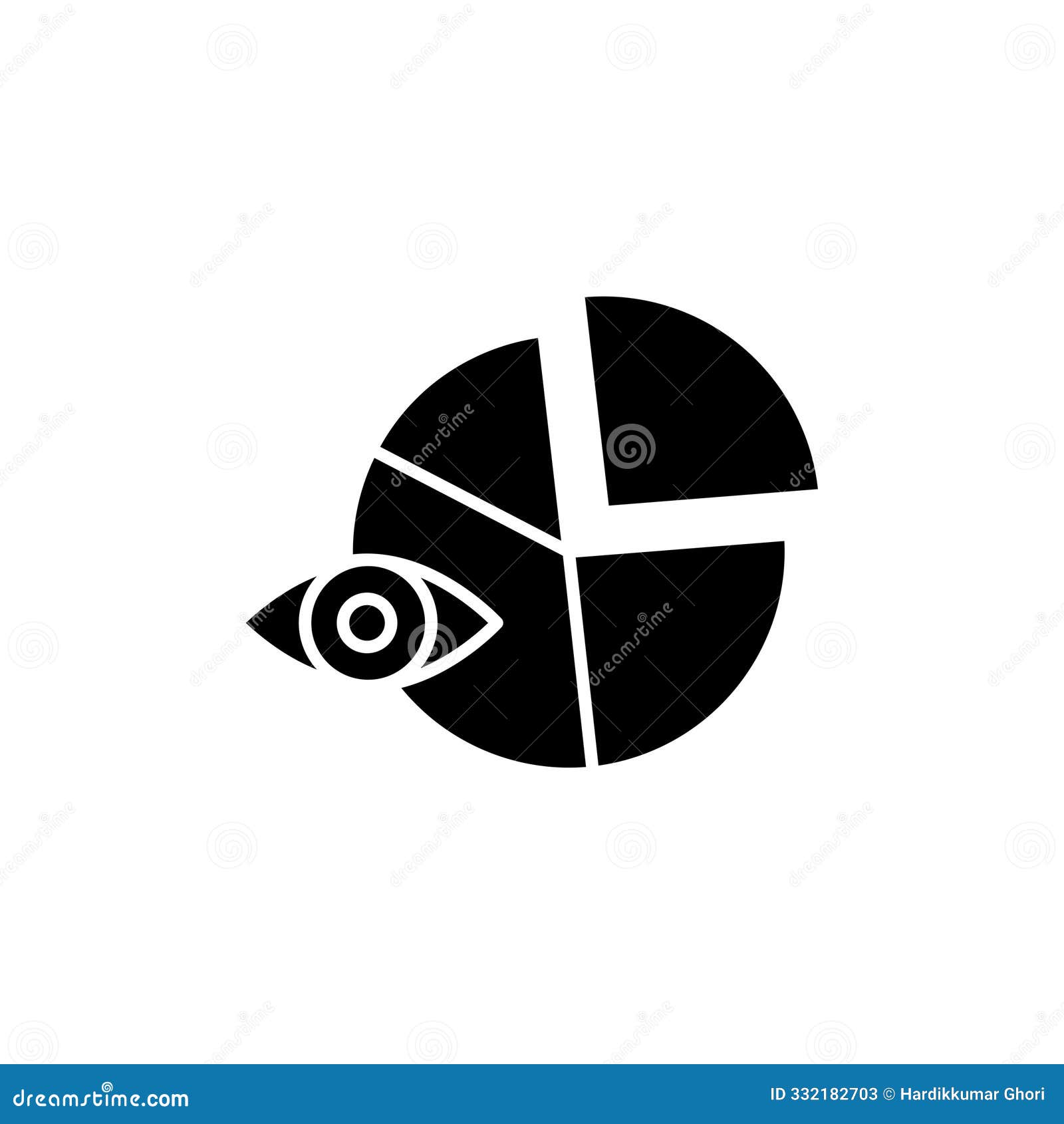 Predictive Analytics Icon. Predict Growth Pie Chart Vision Vector ...