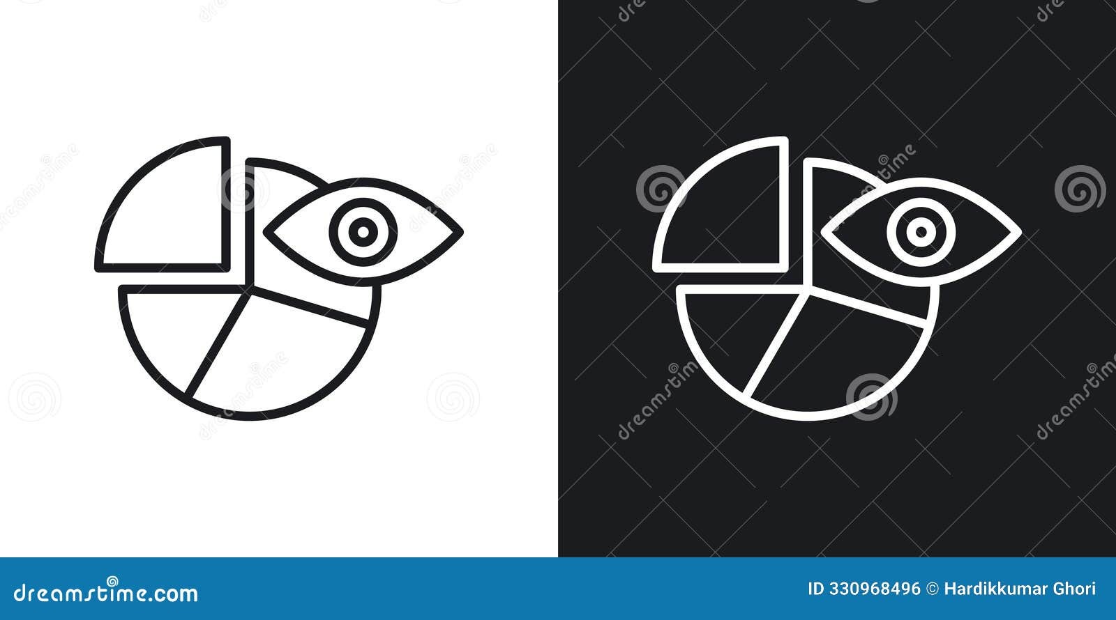 Predictive Analytics Icon. Predict Growth Pie Chart Vision Vector ...