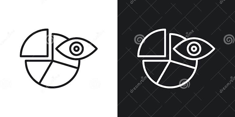 Predictive Analytics Icon. Predict Growth Pie Chart Vision Vector ...