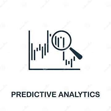 Predictive Analytics Icon. Monochrome Simple Business Intelligence Icon ...