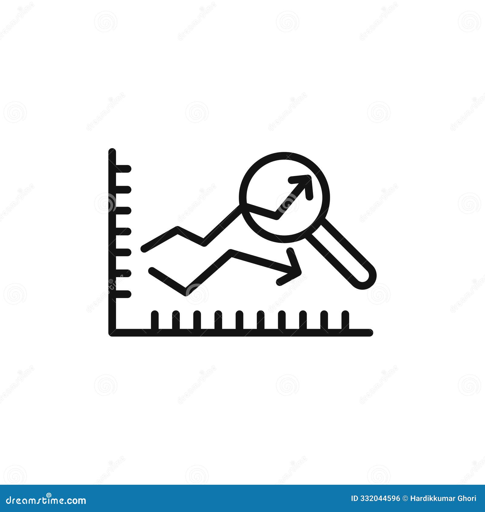 Predictive Analytics Icon Symbol on White Background Stock Vector ...