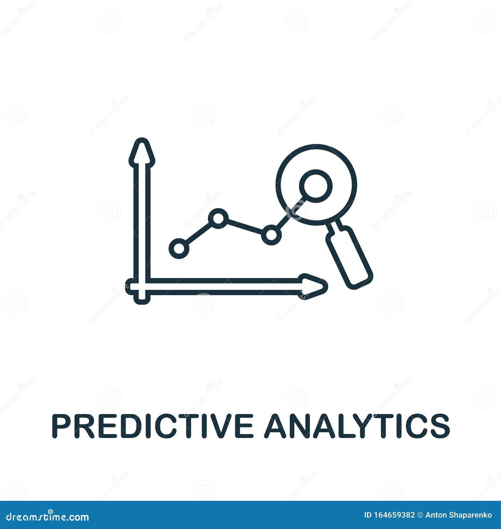 Predictive Analytics Outline Icon Thin Line Concept Element From Crm