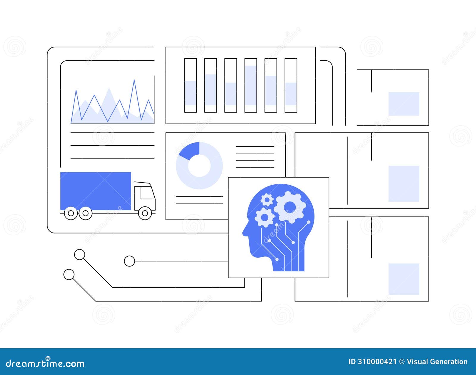 Predictive Inventory Analytics with AI Abstract Concept Vector ...