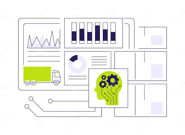 Predictive Inventory Analytics with AI Abstract Concept Vector ...