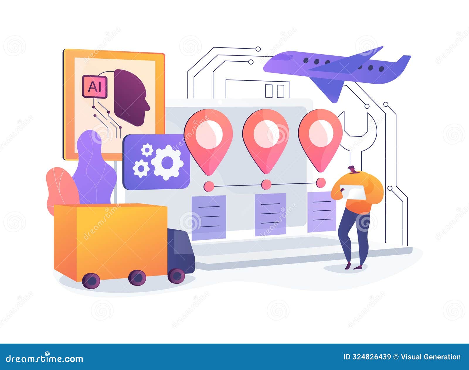 Predictive Maintenance Concept Icon Vector Illustration | CartoonDealer ...