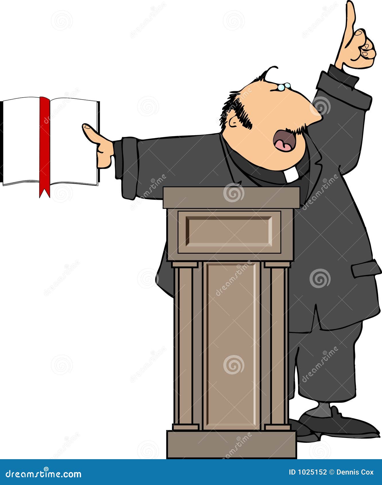 Prediger stock abbildung. Illustration von katholisch - 1025152