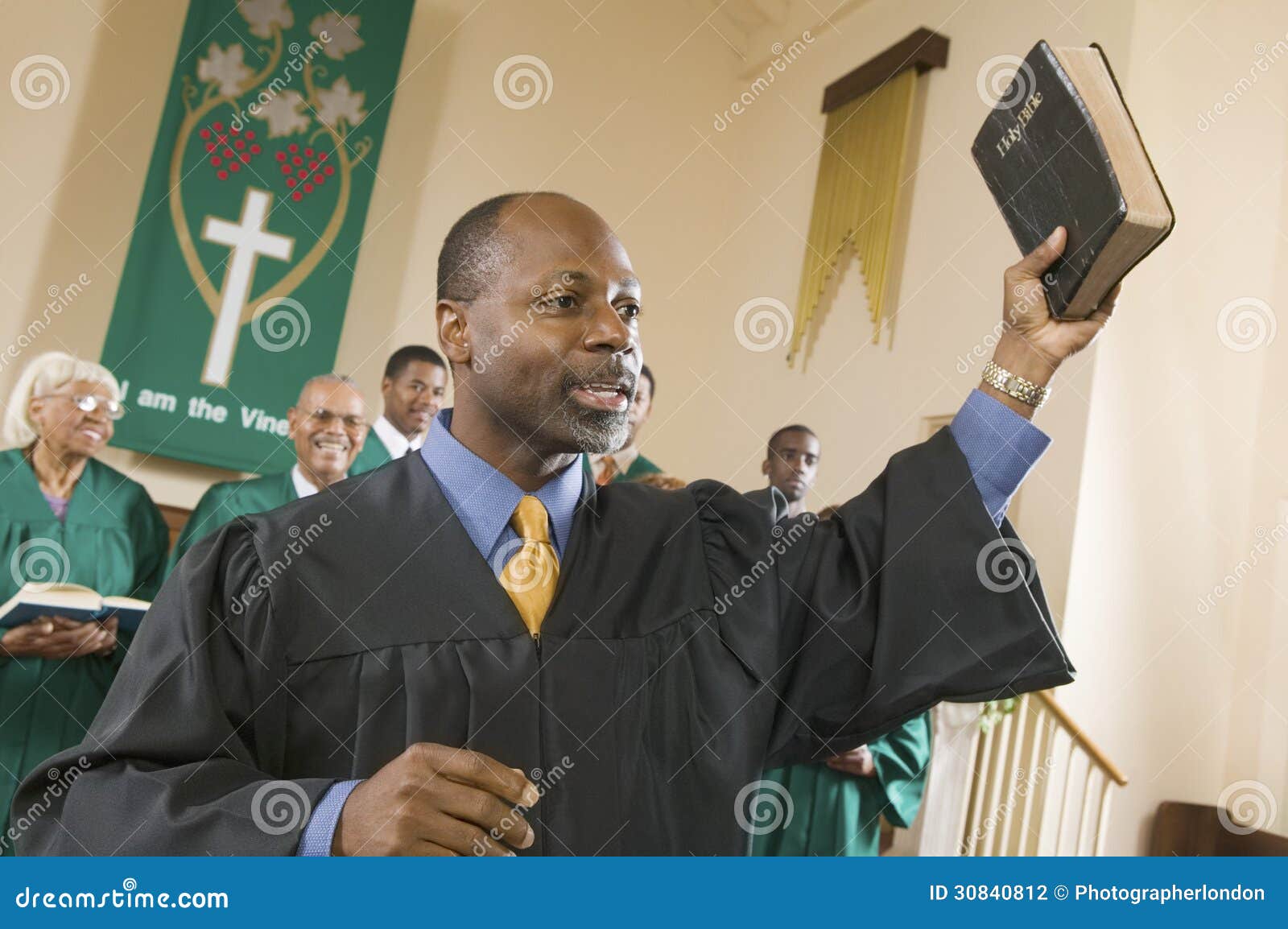 Prediger, Der Das Evangelium in Der Kirche Predigt Stockfoto - Bild von ...