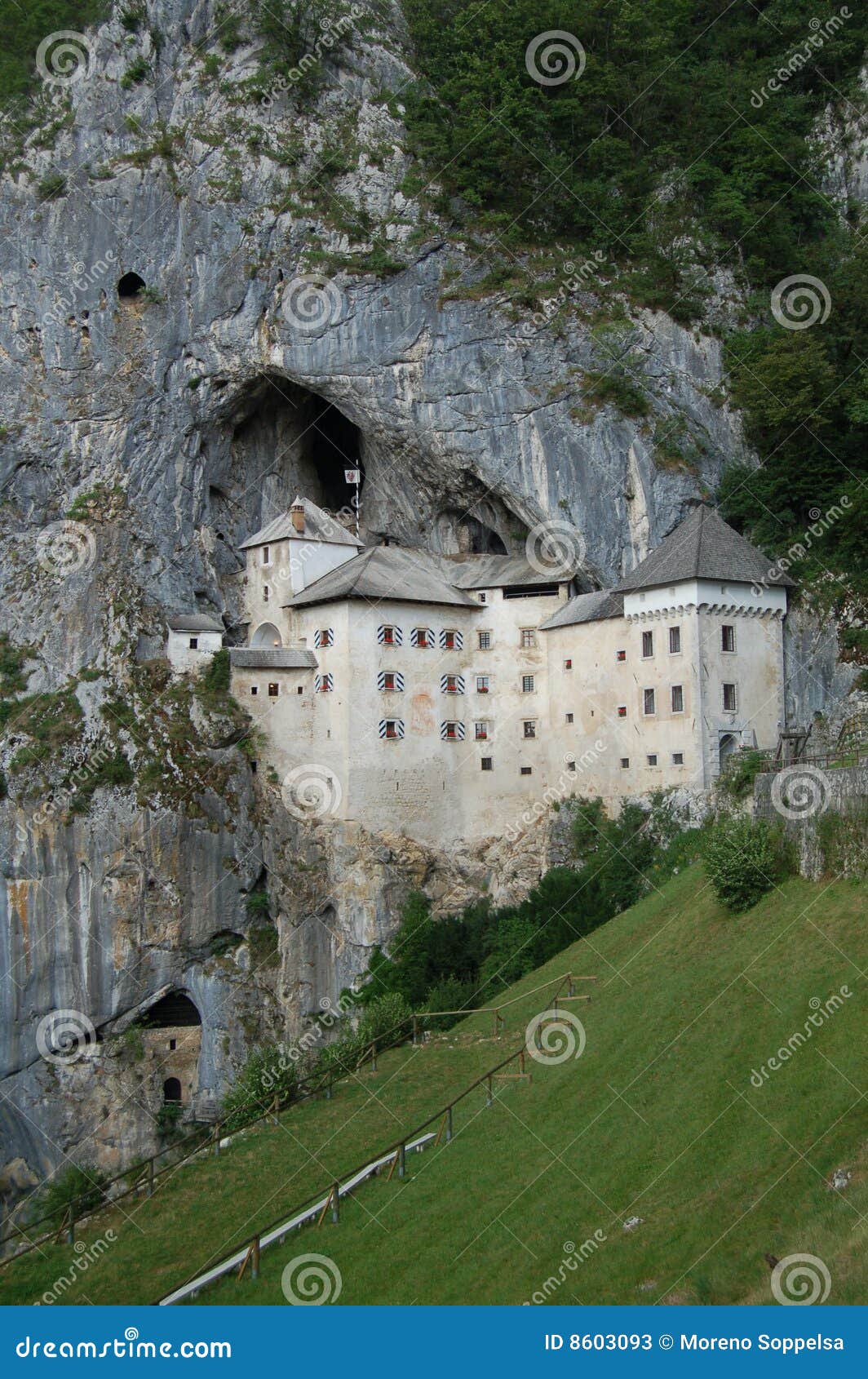 Predjama Castle stock image. Image of fortification, fort - 8603093