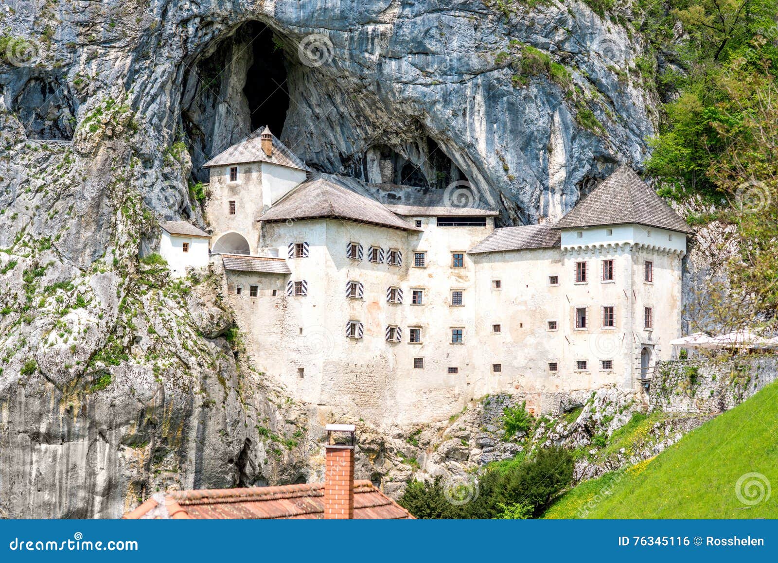 Predjama Castle in Slovenia Stock Photo - Image of stone, tourist: 76345116