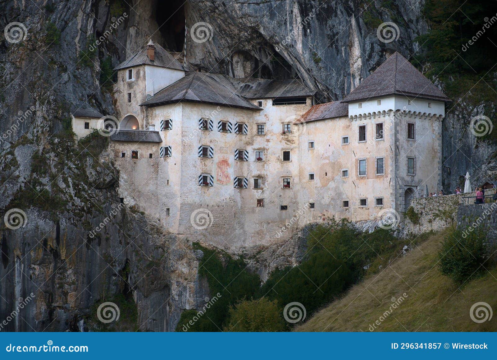 Predjama Cave Castle in Slovenia. Stock Image - Image of gateway, cave ...