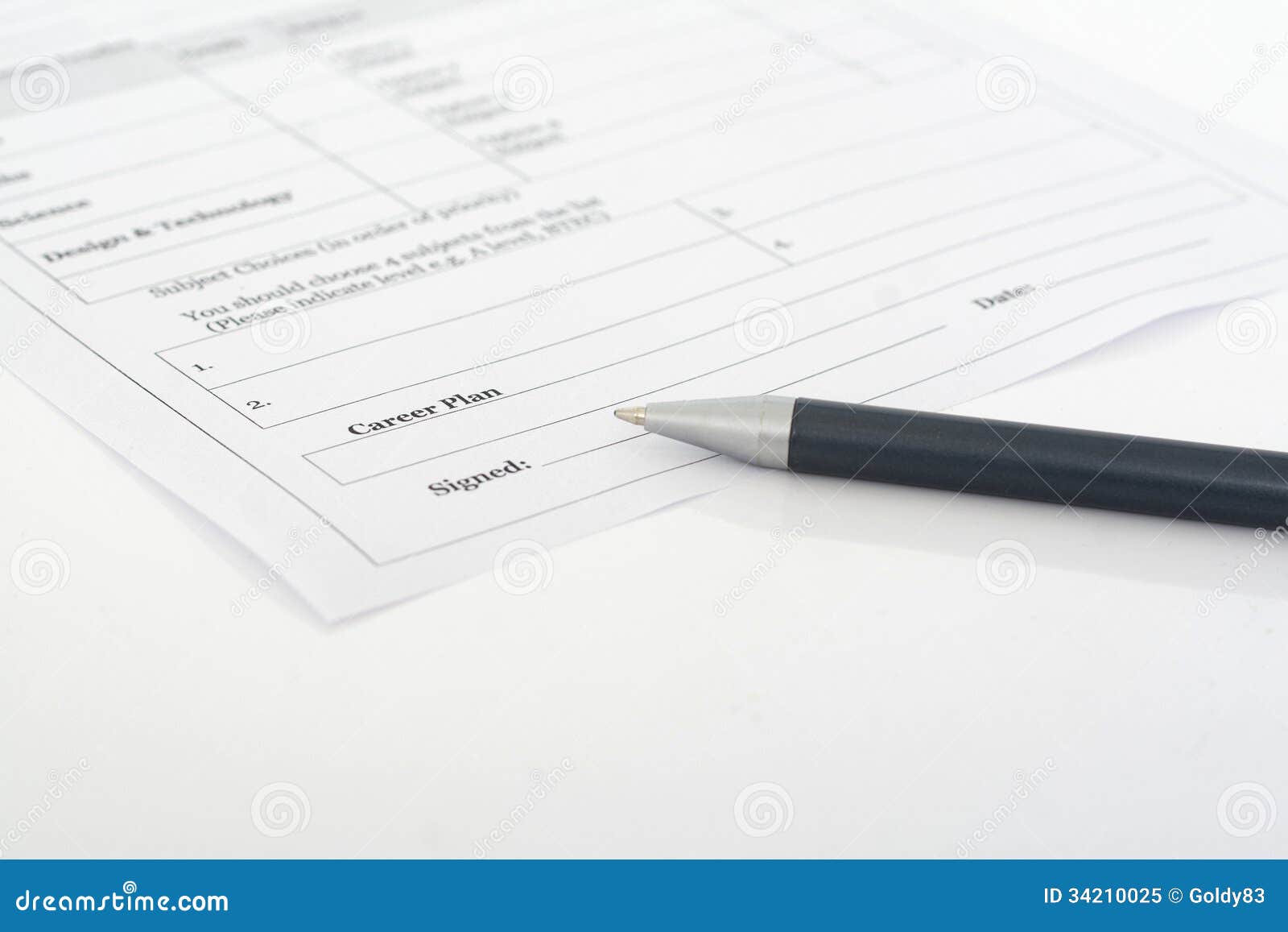 Preencha o formulário imagem de stock. Imagem de carreira - 34210025