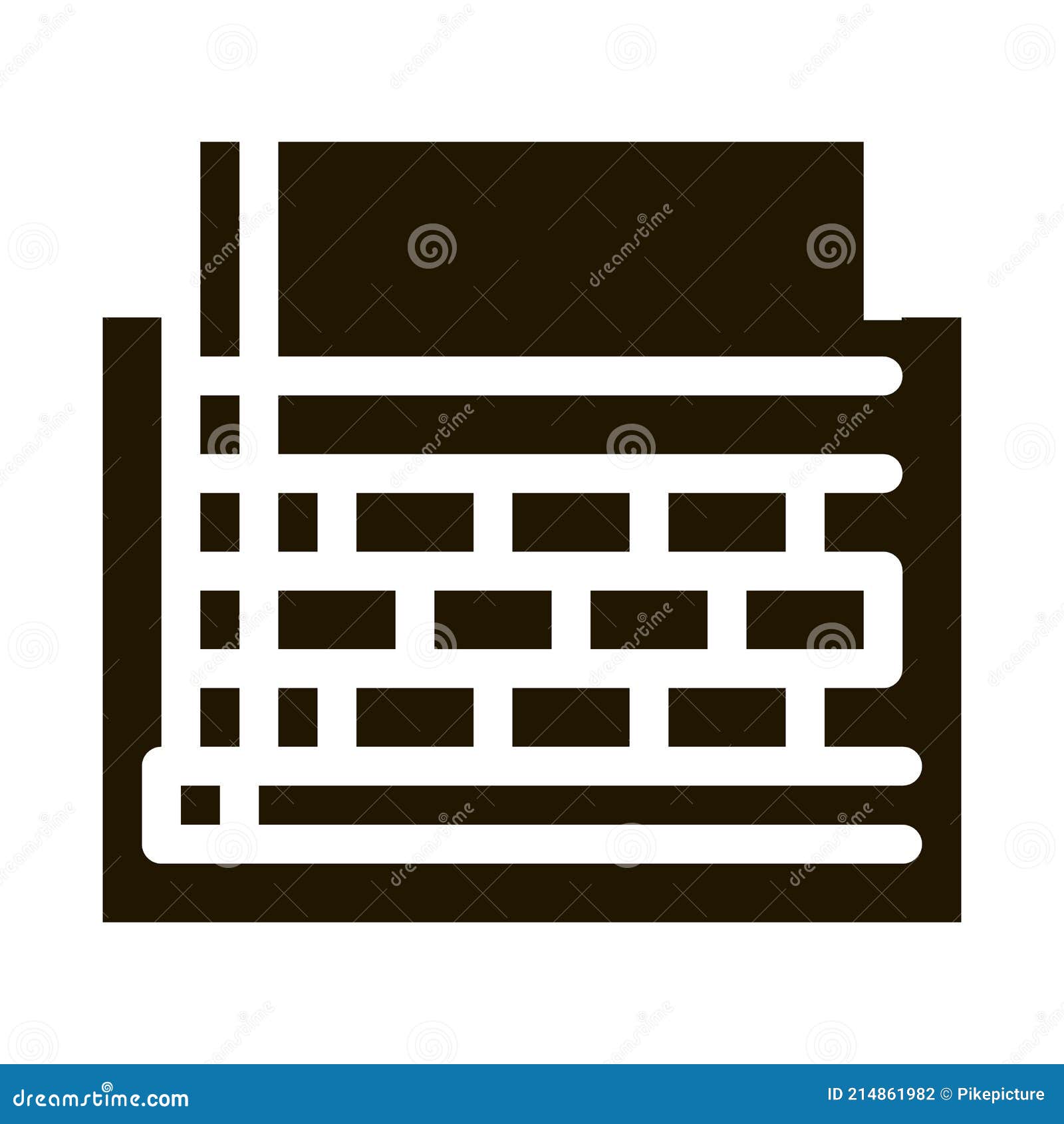 Prefabricated Foundation Icon Vector Glyph Illustration Stock Vector ...