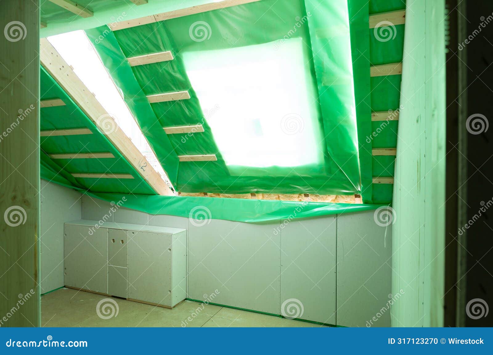 Prefabricated House Construction Site in Germany Stock Photo - Image of ...