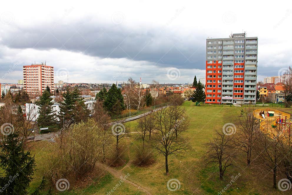 Prefabricated houses stock image. Image of commuter, settlement - 38832849