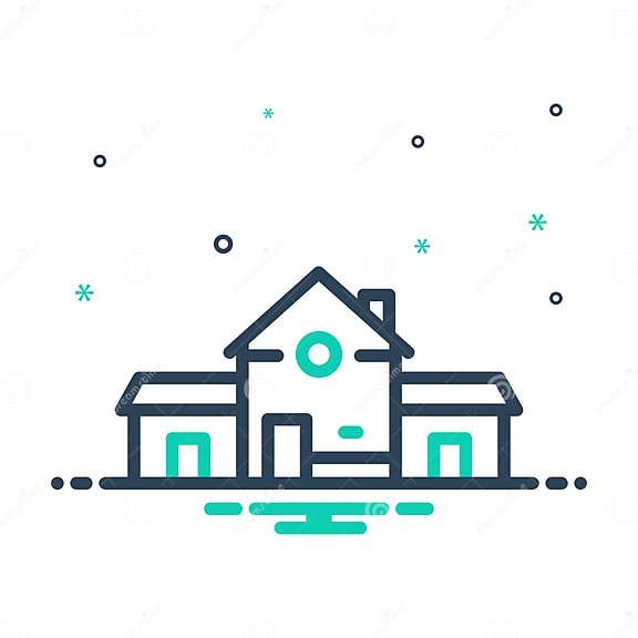 Mix Icon for Prefabricated, Development and Manufacture Stock Vector ...