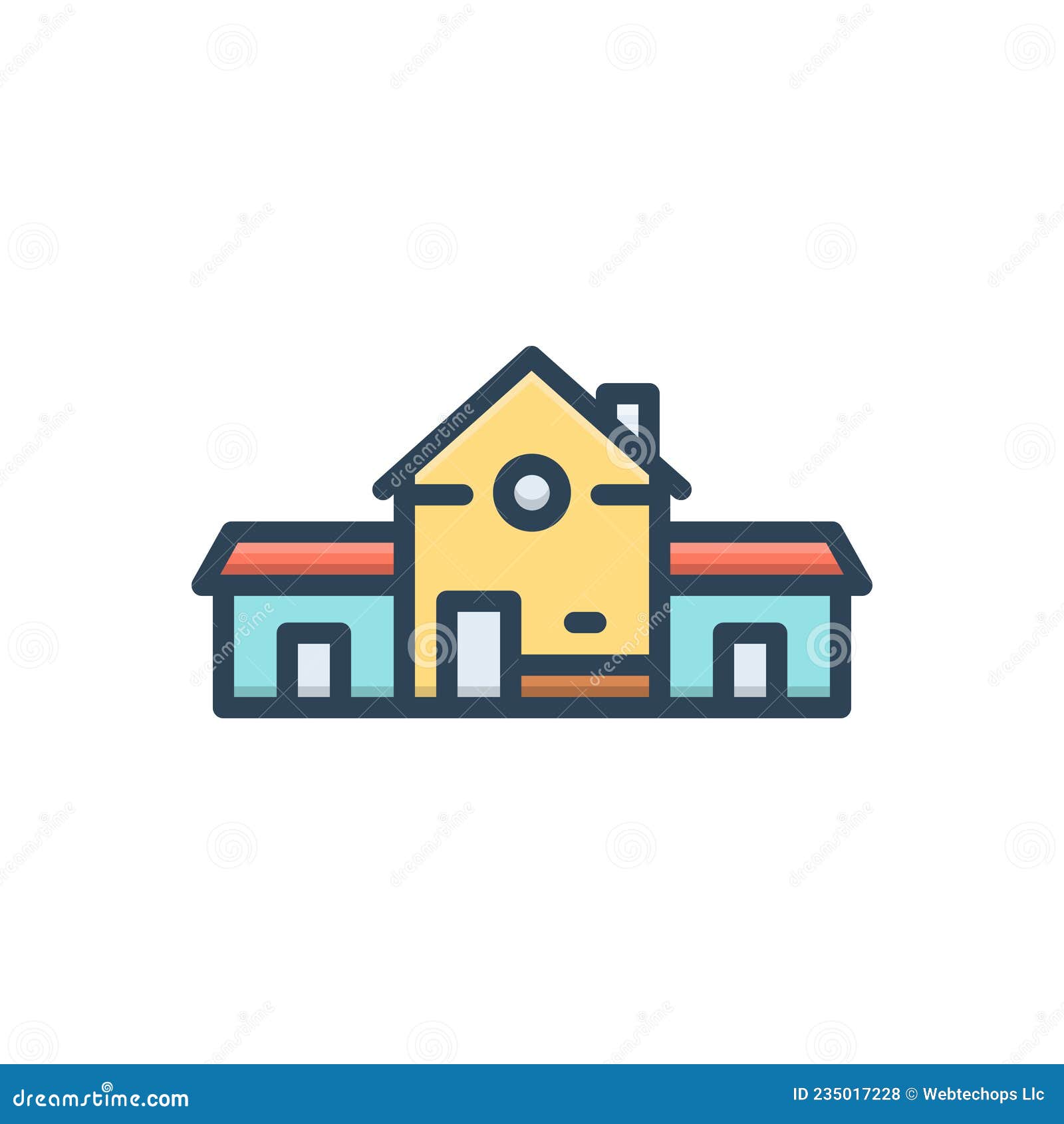 Color Illustration Icon for Prefabricated, Development and Manufacture ...