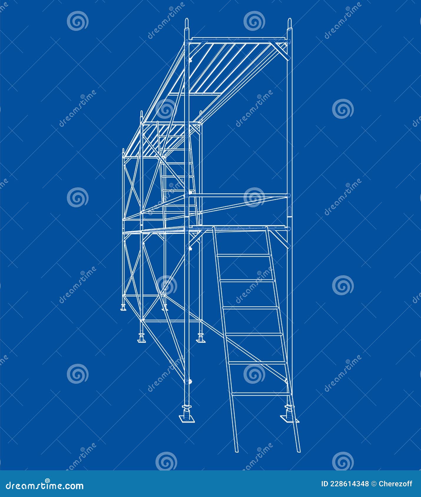 Scaffolding Vector Icon Isolated On Transparent Background, Scaffolding ...