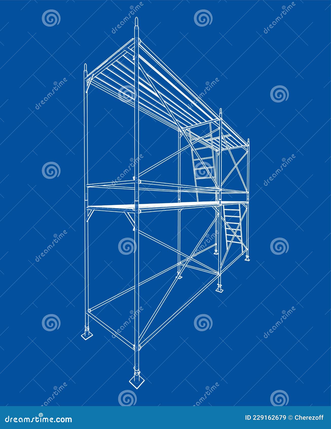 Scaffolding Vector Icon Isolated On Transparent Background, Scaffolding ...