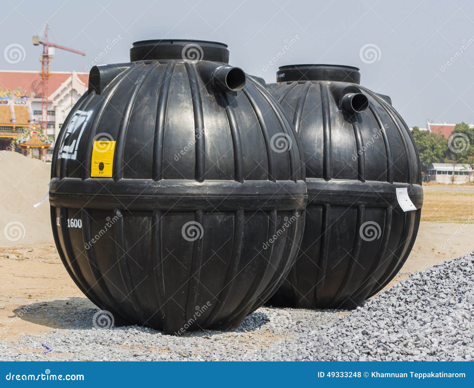 Prefabricated septic tank stock photo. Image of home - 49333248