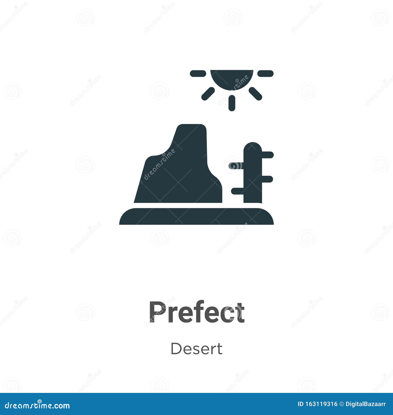 Prefect Vector Icon On White Background. Flat Vector Prefect Icon ...
