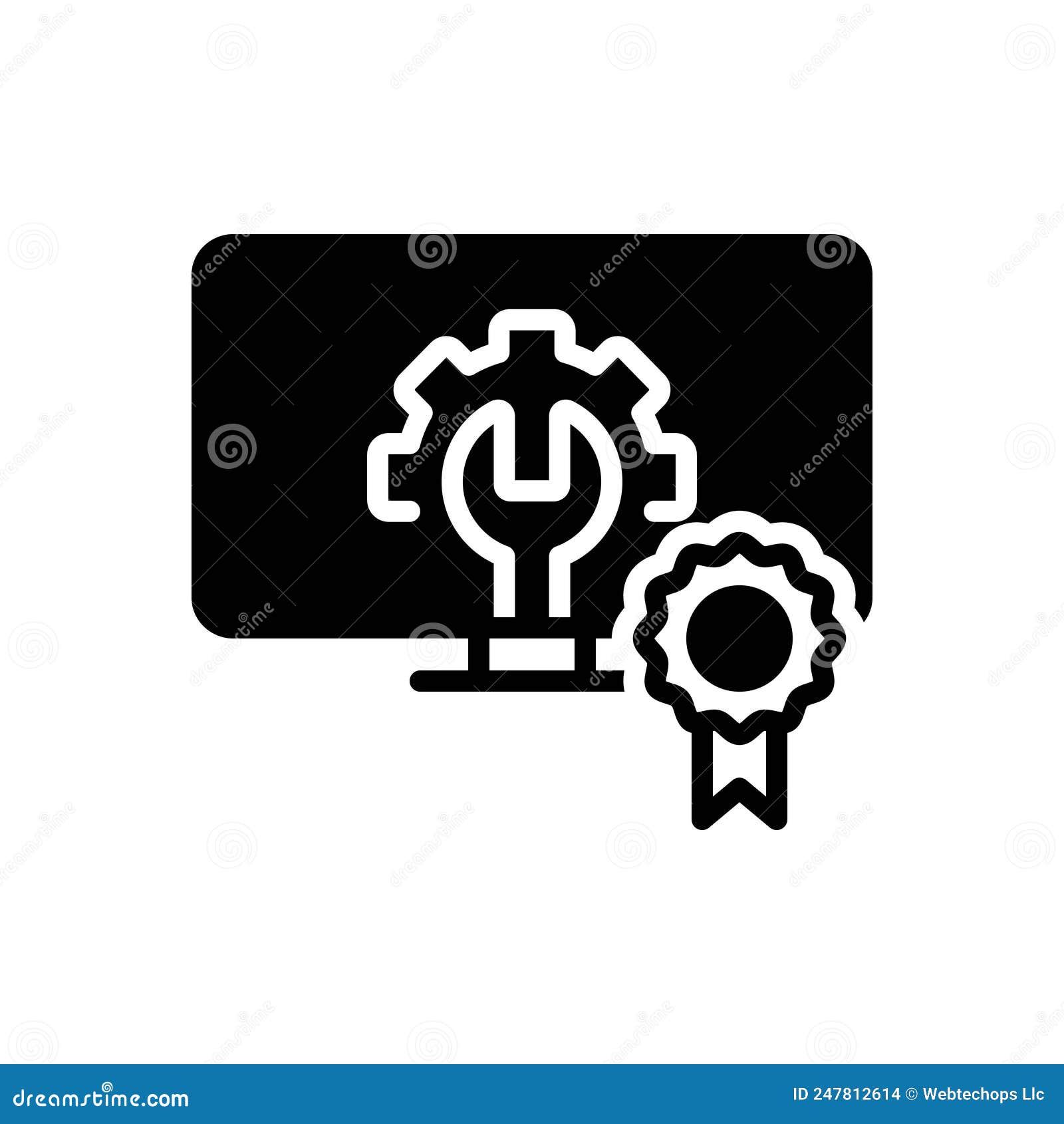 Black Solid Icon for Preference, Choice and Likes Stock Vector ...