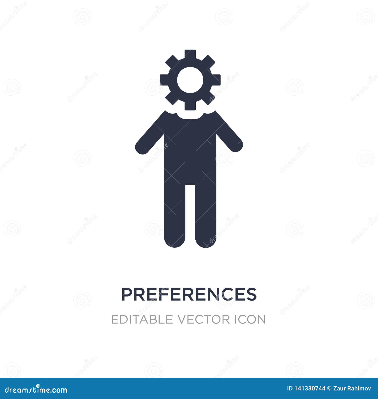 Preferences Icon on White Background. Simple Element Illustration from ...