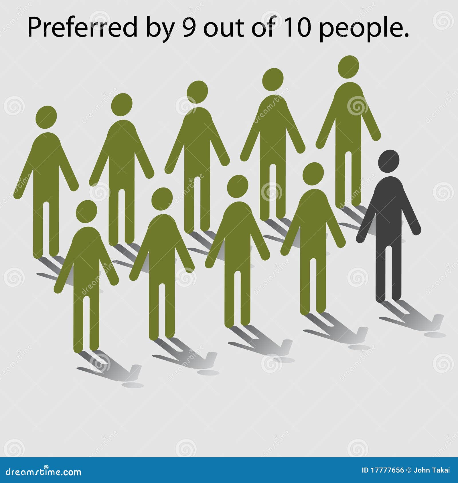 Preferred by Nine Out of Ten Stock Vector - Illustration of vector ...