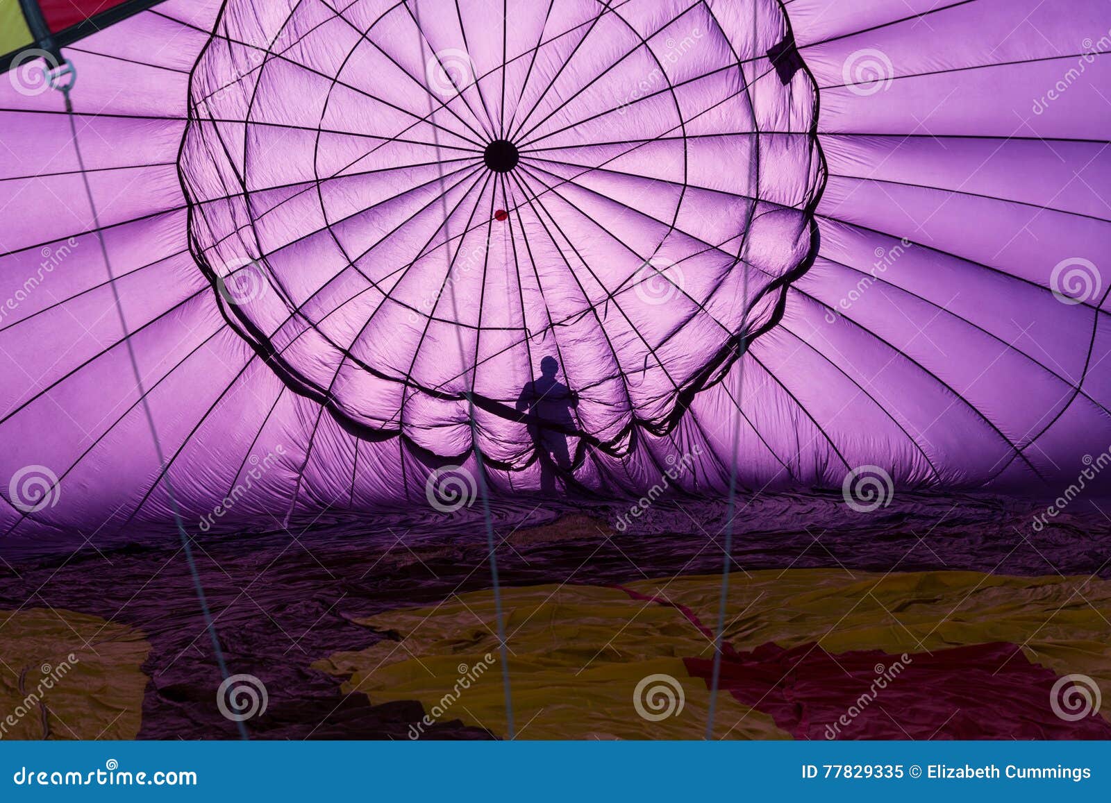 Preflight Checks from Inside a Hot Air Balloon Stock Image - Image of ...