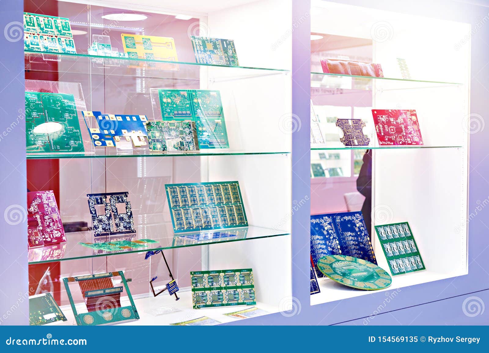 Electronic Circuit Boards in Store Stock Image - Image of electronics ...