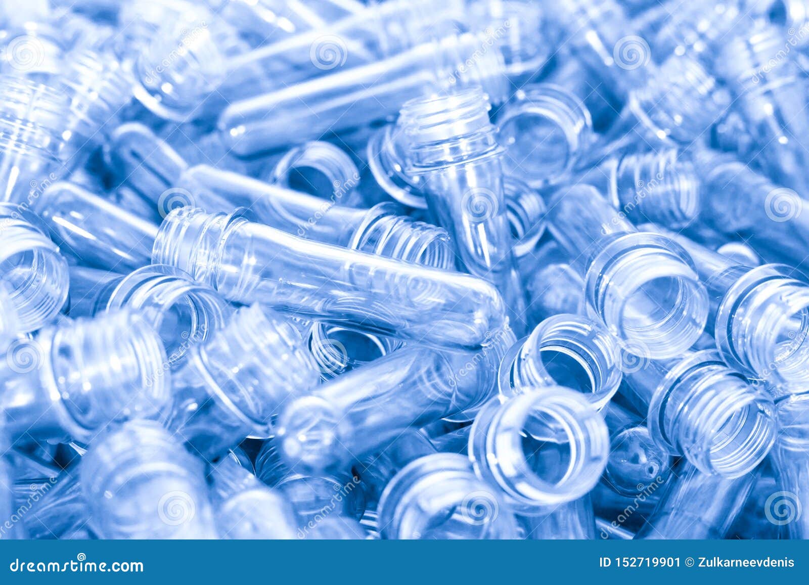 Preform for the Production of Containers Stock Image - Image of blue ...